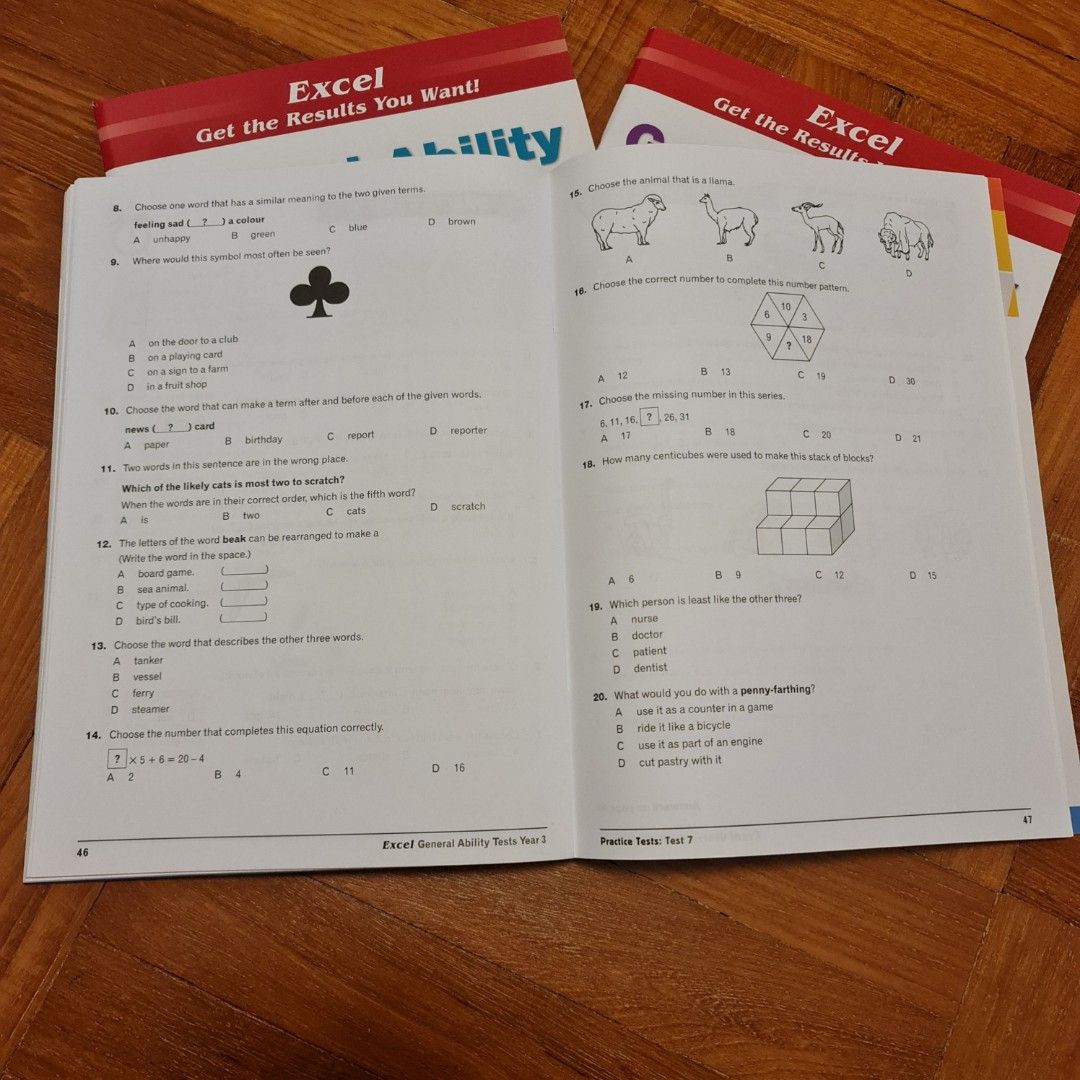 Excel General Ability Tests Year 3 4 5 for GEP Alan Horsfield, Hobbies ...