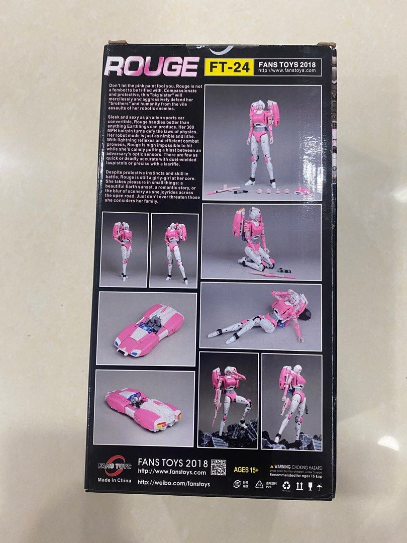 Fans Toys Rouge Ft-24 aka Arcee Transformer fembot, Hobbies & Toys ...