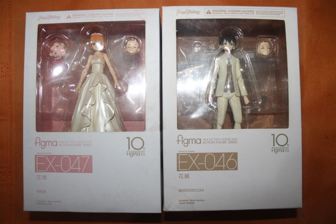 Figma (EX-047) - Bride and Figma (EX-046) - Groom, Hobbies & Toys, Toys ...