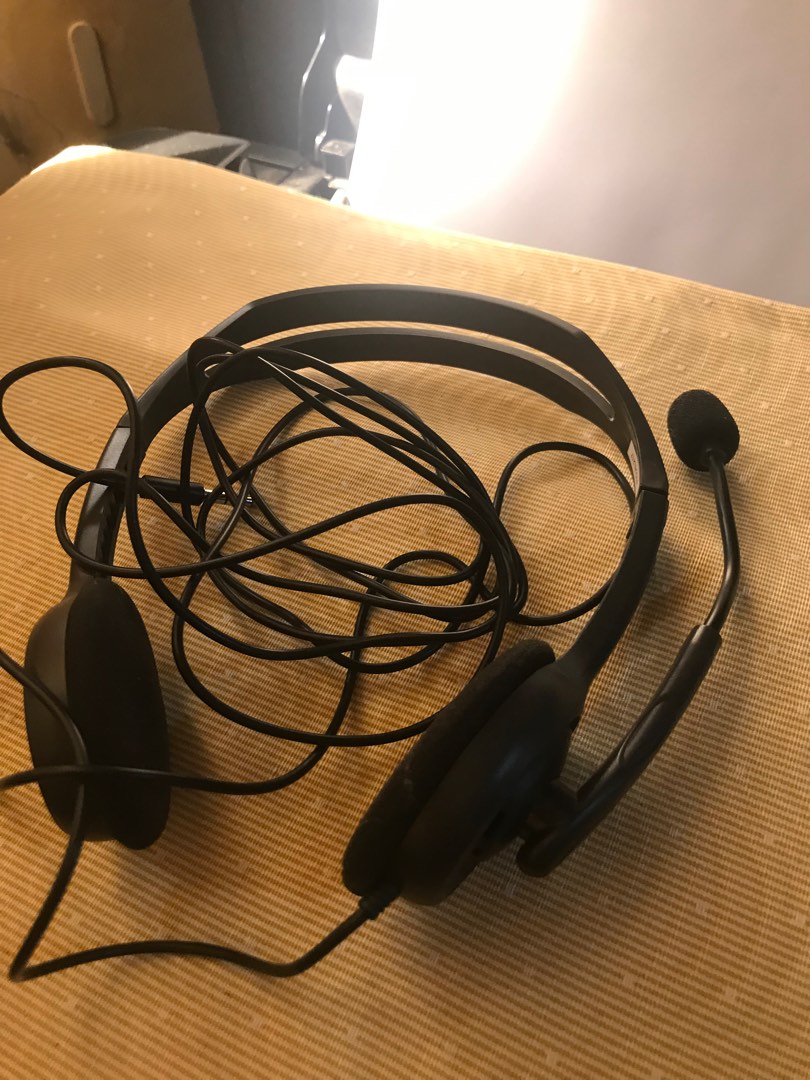 FLAWLESS LOGITECH BASIC HEADPHONE WITH MIC ORIGINAL, Audio, Headphones ...
