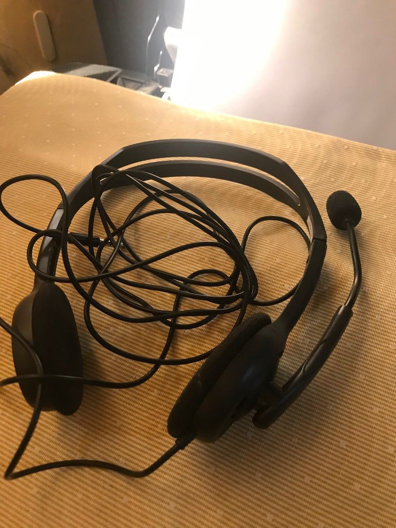 FLAWLESS LOGITECH BASIC HEADPHONE WITH MIC ORIGINAL, Audio, Headphones ...