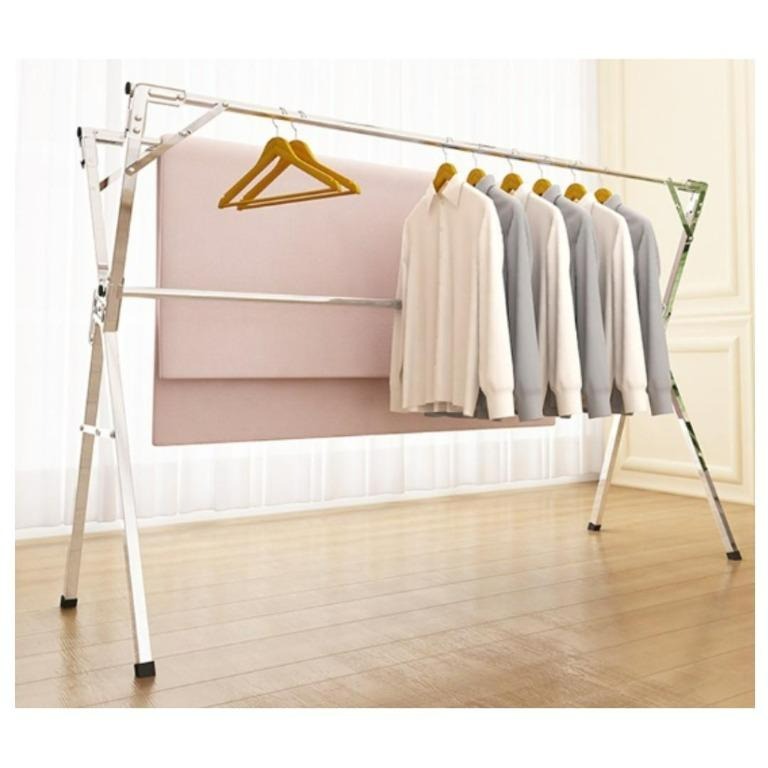 Foldable Extendable X-Style Laundry Clothes Drying Rack Hanger ...