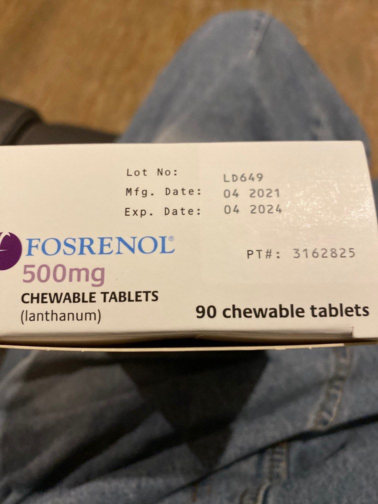 Fosrenol, Health & Nutrition, Health Supplements, Vitamins ...