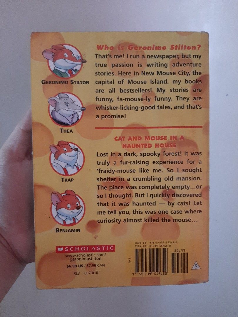Geronimo Stilton #3 Cat and Mouse in a Haunted House, Hobbies & Toys ...