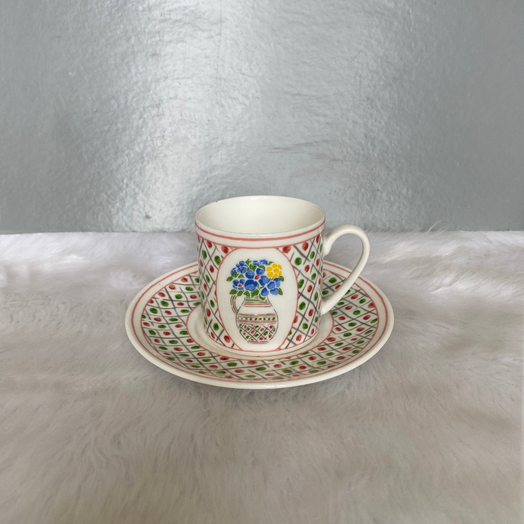 Givenchy Vintage Rare Design Cup & Saucer, Furniture & Home Living ...