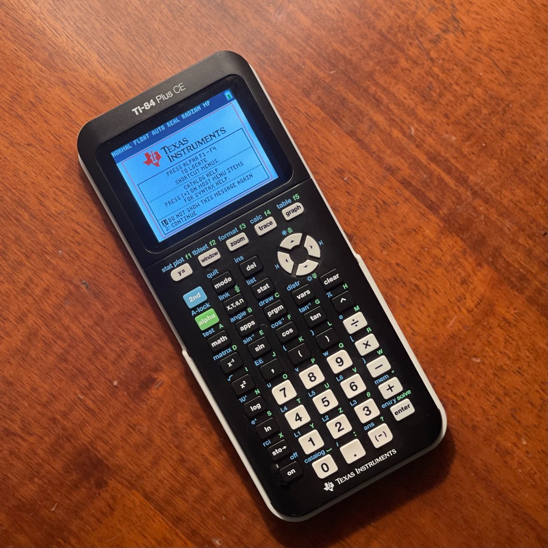 Graphing Calculator Texas Instrument TI-84 Plus Cr, Computers & Tech ...