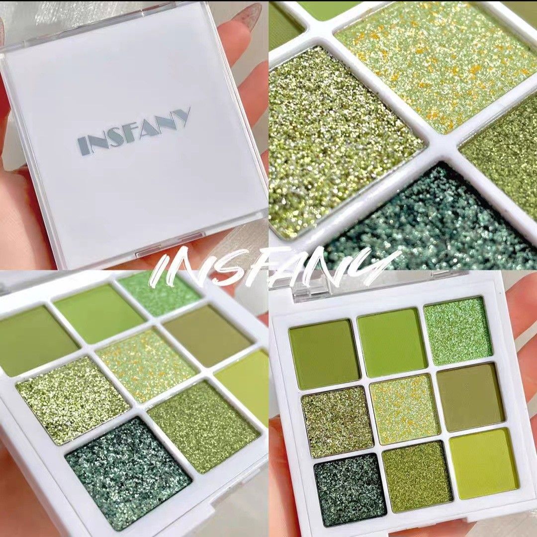 Green eyeshadow palette, Beauty & Personal Care, Face, Makeup on Carousell
