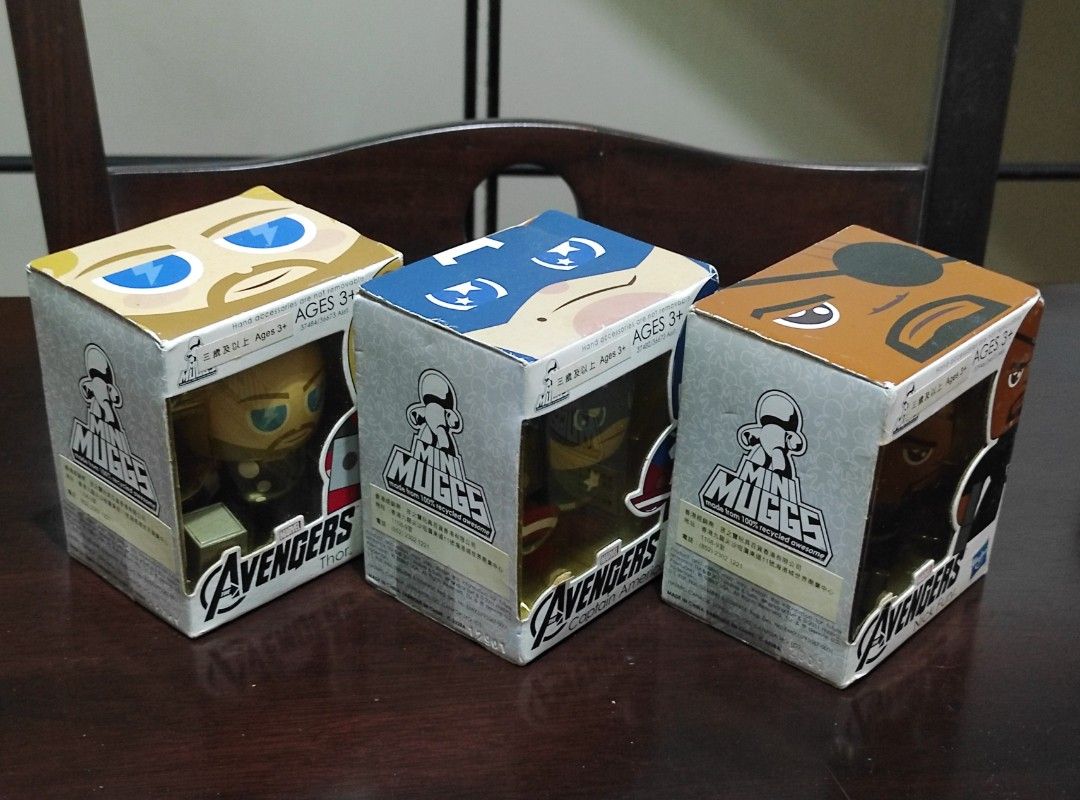 Hasbro Mini Muggs Marvel Avengers Captain America Thor Nick Fury Figure, Hobbies & Toys, Toys ...