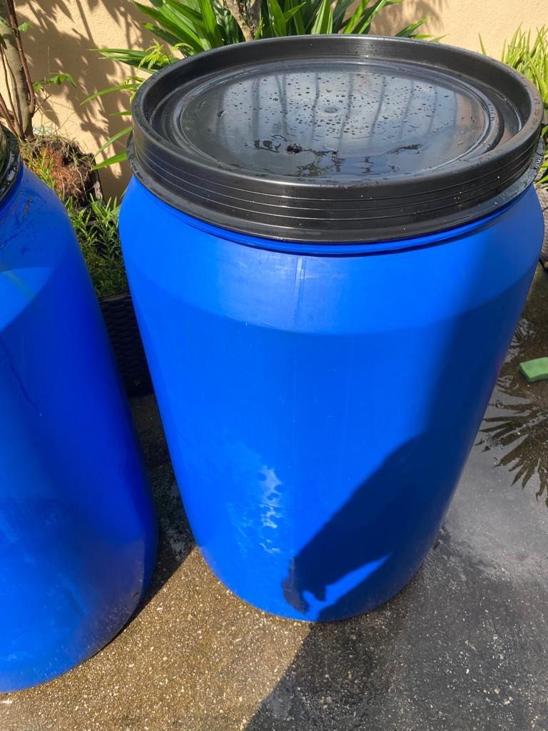 HDPE Blue Drums 220 litres capacity each, Furniture & Home Living ...