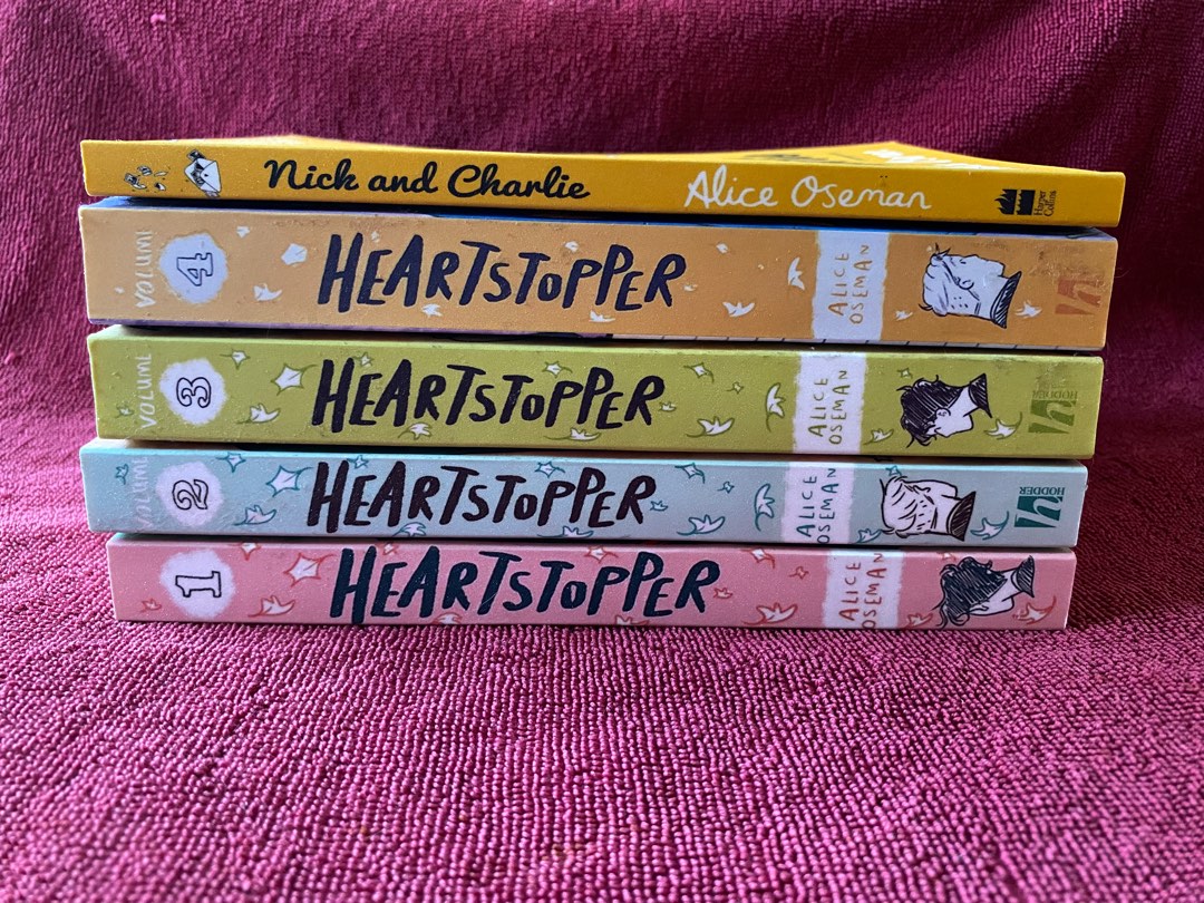 Heartstopper series volume 1-4 by Alice Oseman + Nick and Charlie ...