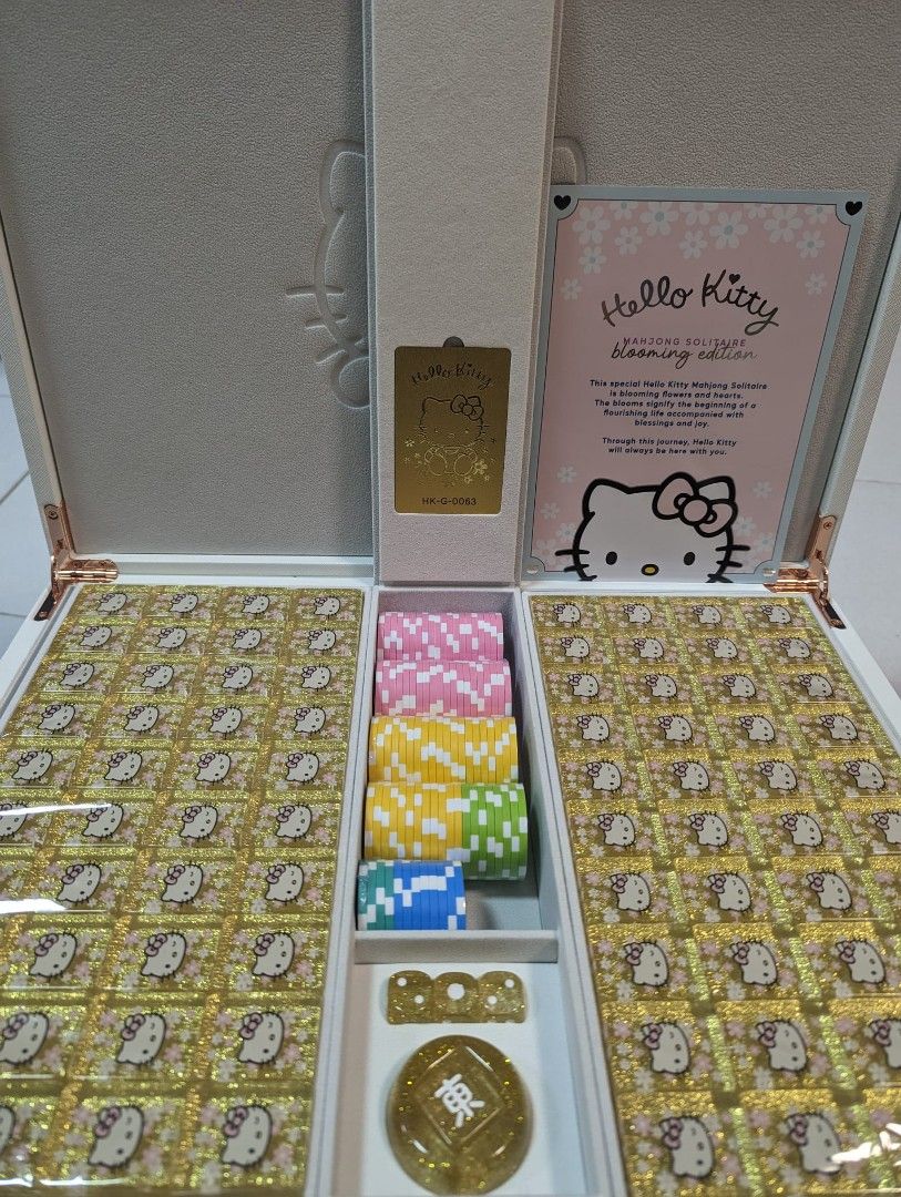 Hello Kitty Mahjong Set, Hobbies & Toys, Toys & Games on Carousell