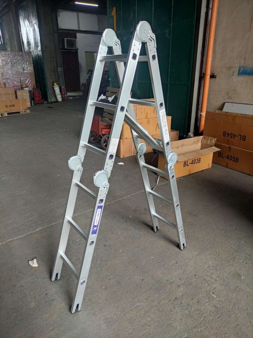 Homecare Aluminum Multipurpose Ladder 4x3 (12 feet), Commercial ...