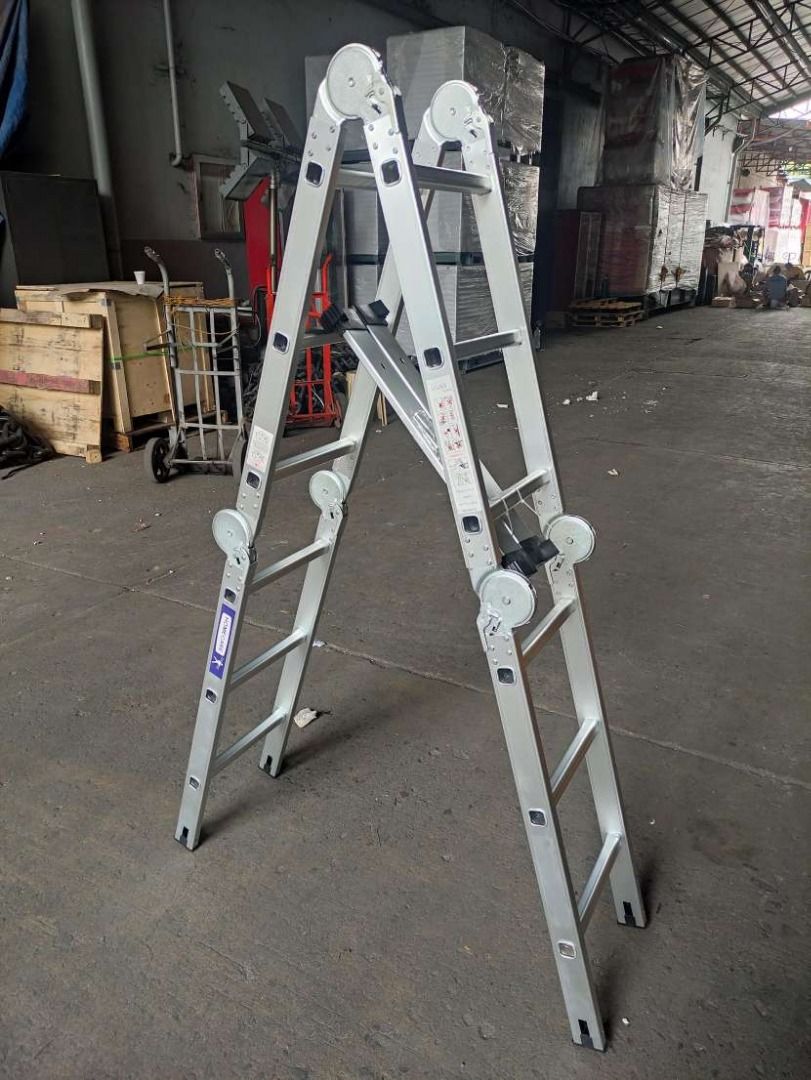 Homecare Aluminum Multipurpose Ladder 4x3 (12 feet), Commercial ...