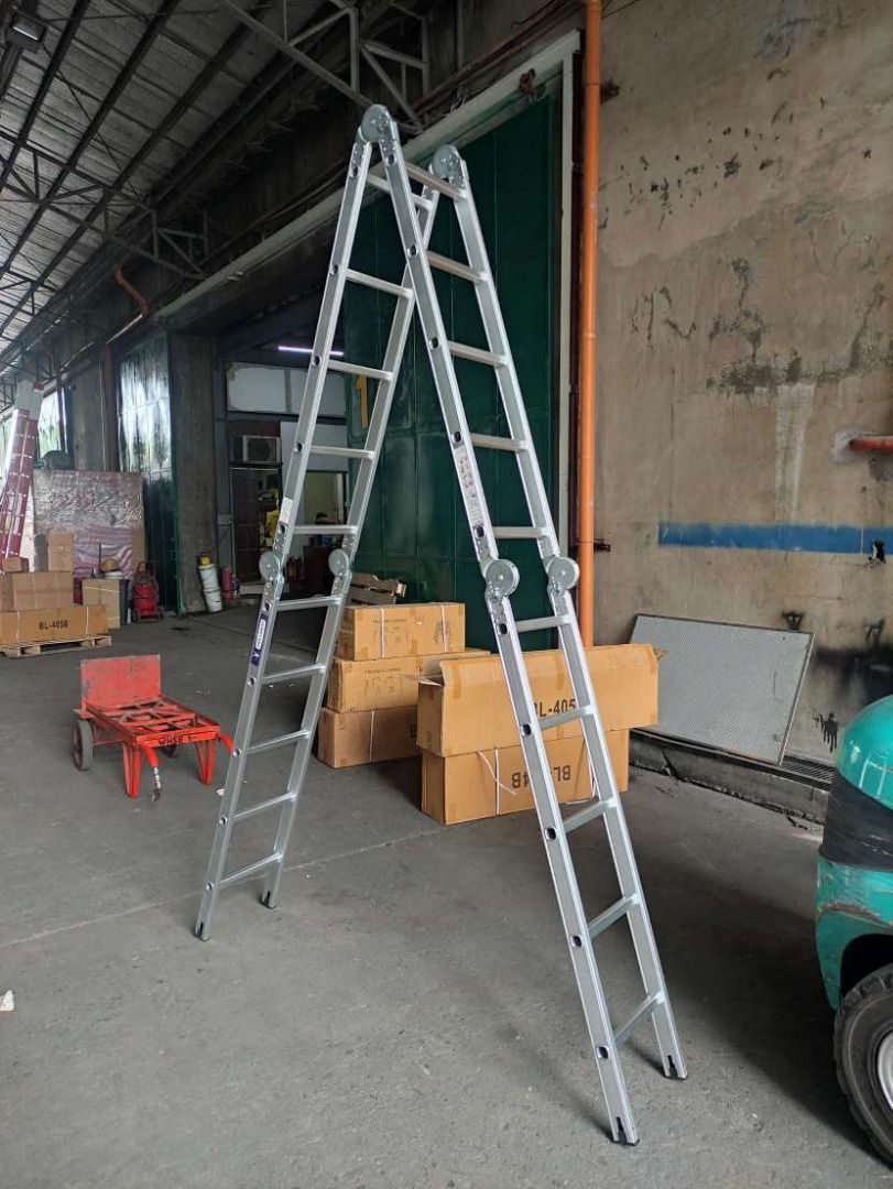 Homecare Aluminum Multipurpose Ladder 4x5 (20 feet), Commercial ...