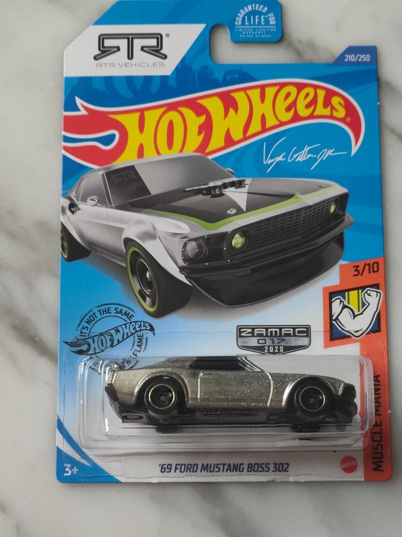 Hot Wheels 69 Ford Mustang Boss 302 from Walmart Zamac edition, Hobbies ...