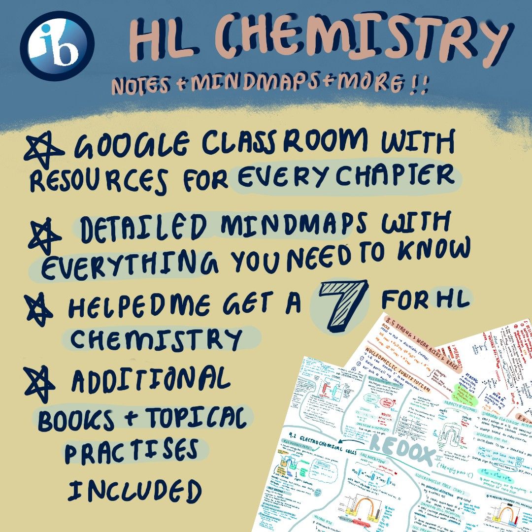IB HL and SL Chemistry Notes ( Google classroom), Hobbies & Toys, Books ...