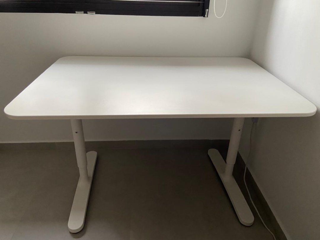 IKEA Bekant Study Table, Furniture & Home Living, Furniture, Tables ...