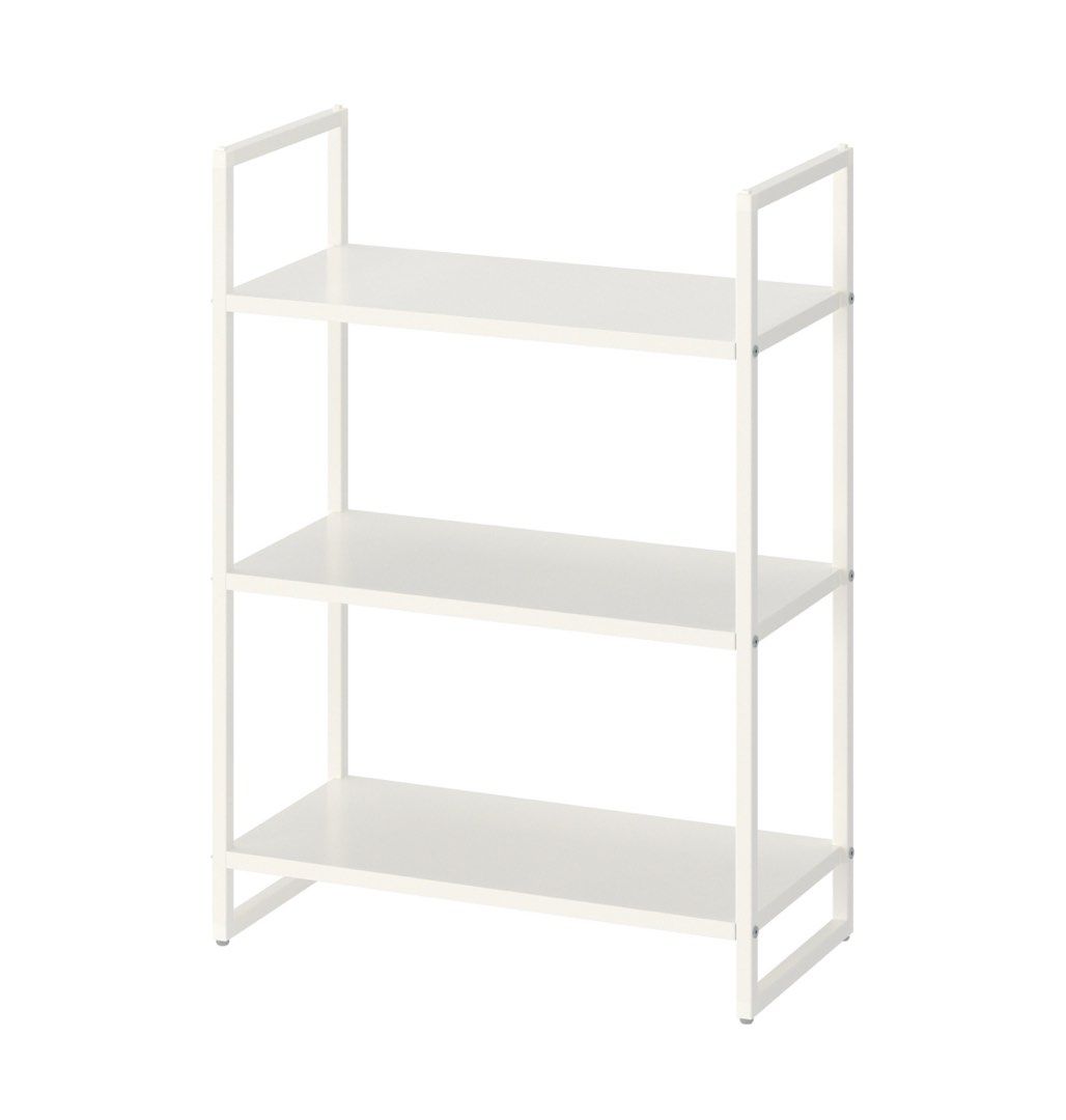Ikea Jonaxel 白色鐵架 3層多用途置物架 25x51x70cm 傢俬&家居 傢俬 櫃子、組合櫃及置物架 Carousell