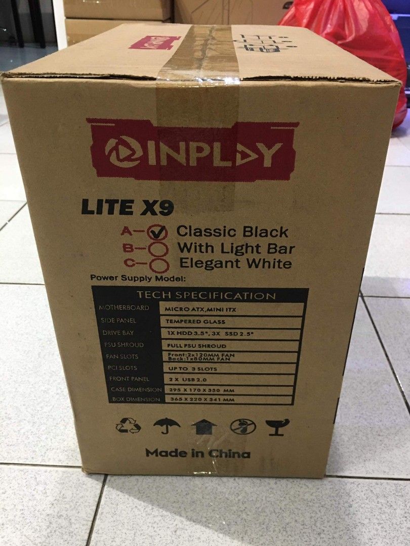 Inplay Lite X9 Micro ATX Mini ITX PC CASE ONLY, Computers & Tech, Parts ...