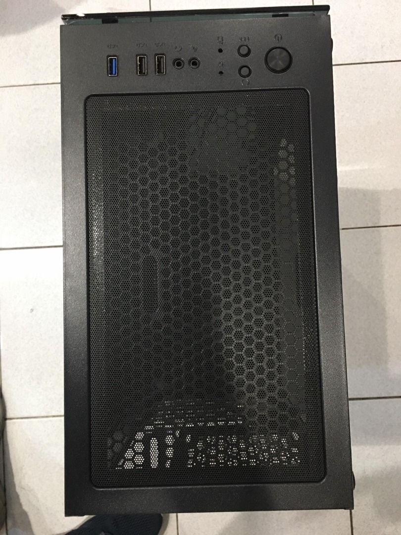 Inplay Meteor 01 ATX MicroATX Mini ITX Tempered Glass PC Case Black ...