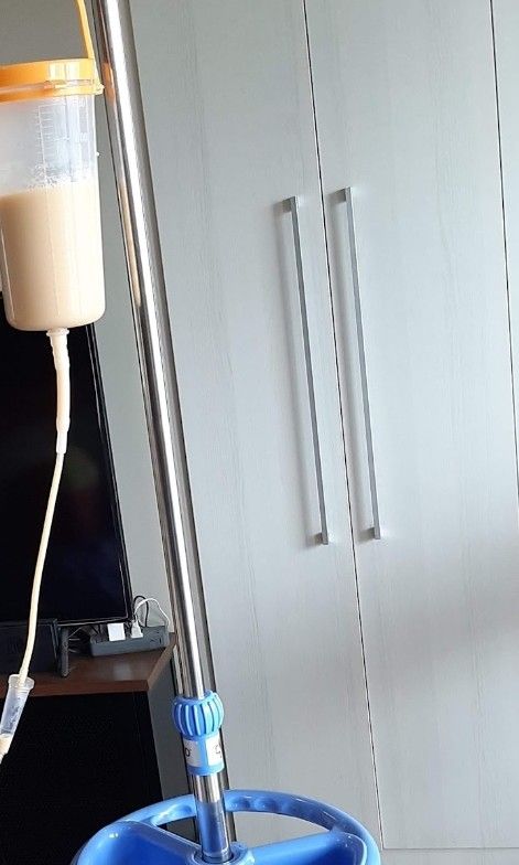 IV Stand / Dextrose Stand / Enteral Feeding Stand With Plate, Health ...