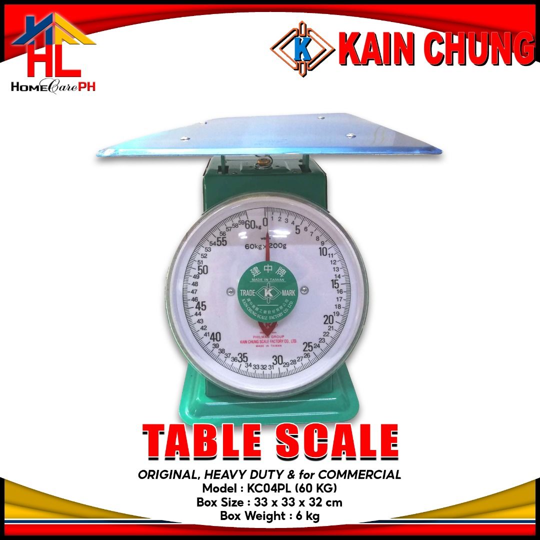 Kain Chung Table Scale 60kg (KC04PL), Everything Else, Others on Carousell