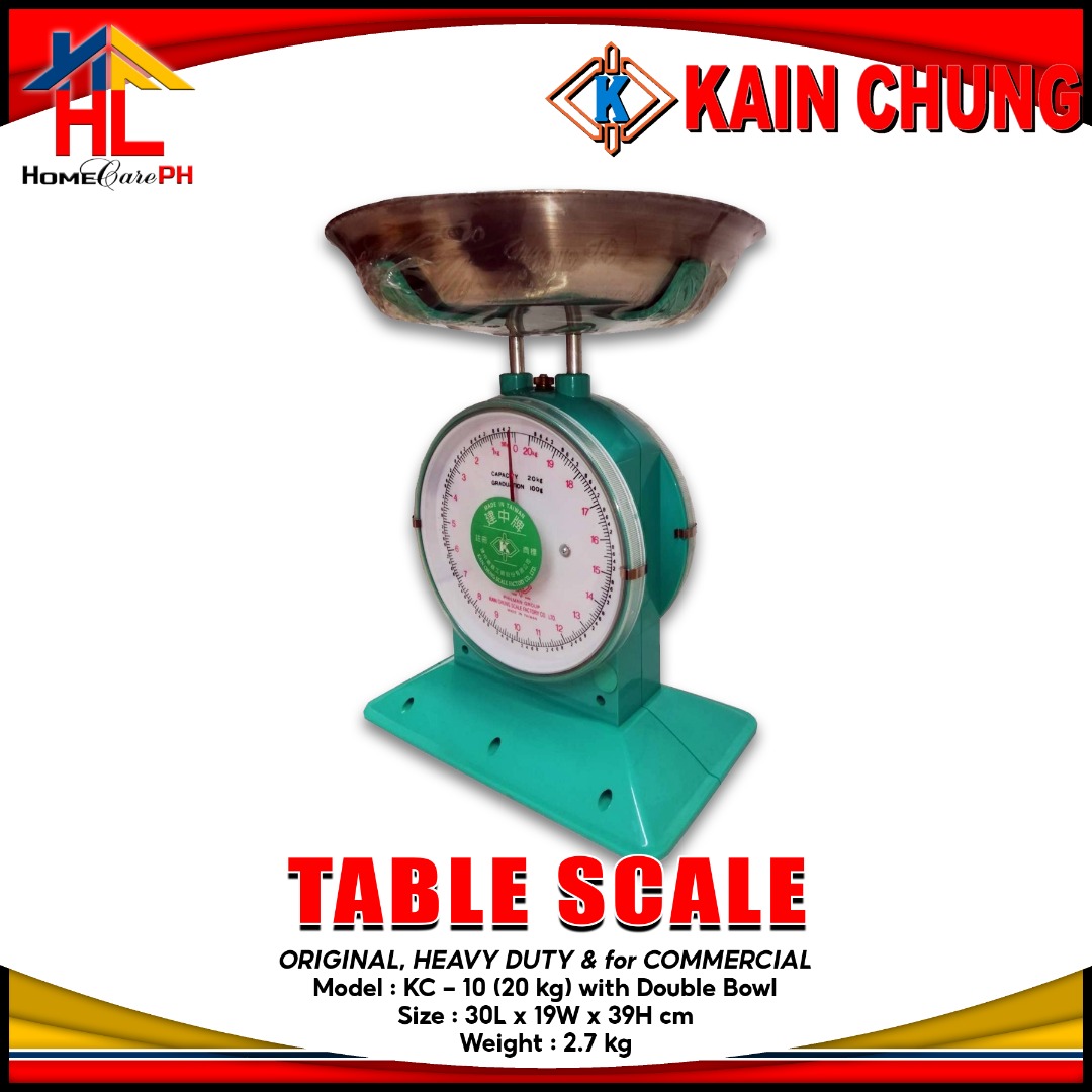 Kain Chung Table Scale with Double 20kg Bowl (KC-10), Everything Else ...