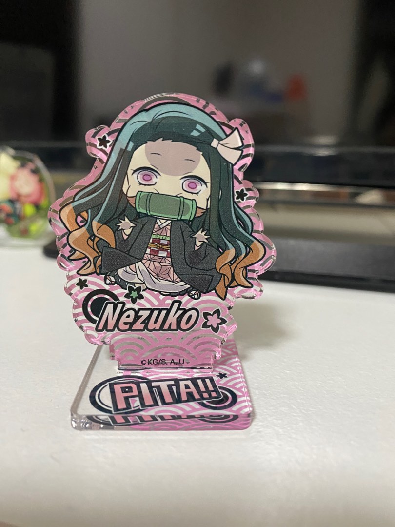 Kimetsu no yaiba demon slayer nezuko mini acrylic stand, Hobbies & Toys ...