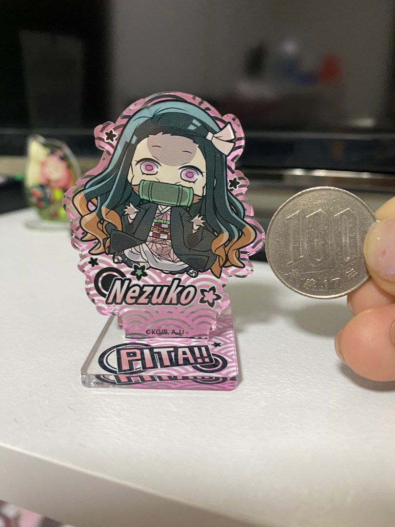 Kimetsu no yaiba demon slayer nezuko mini acrylic stand, Hobbies & Toys ...