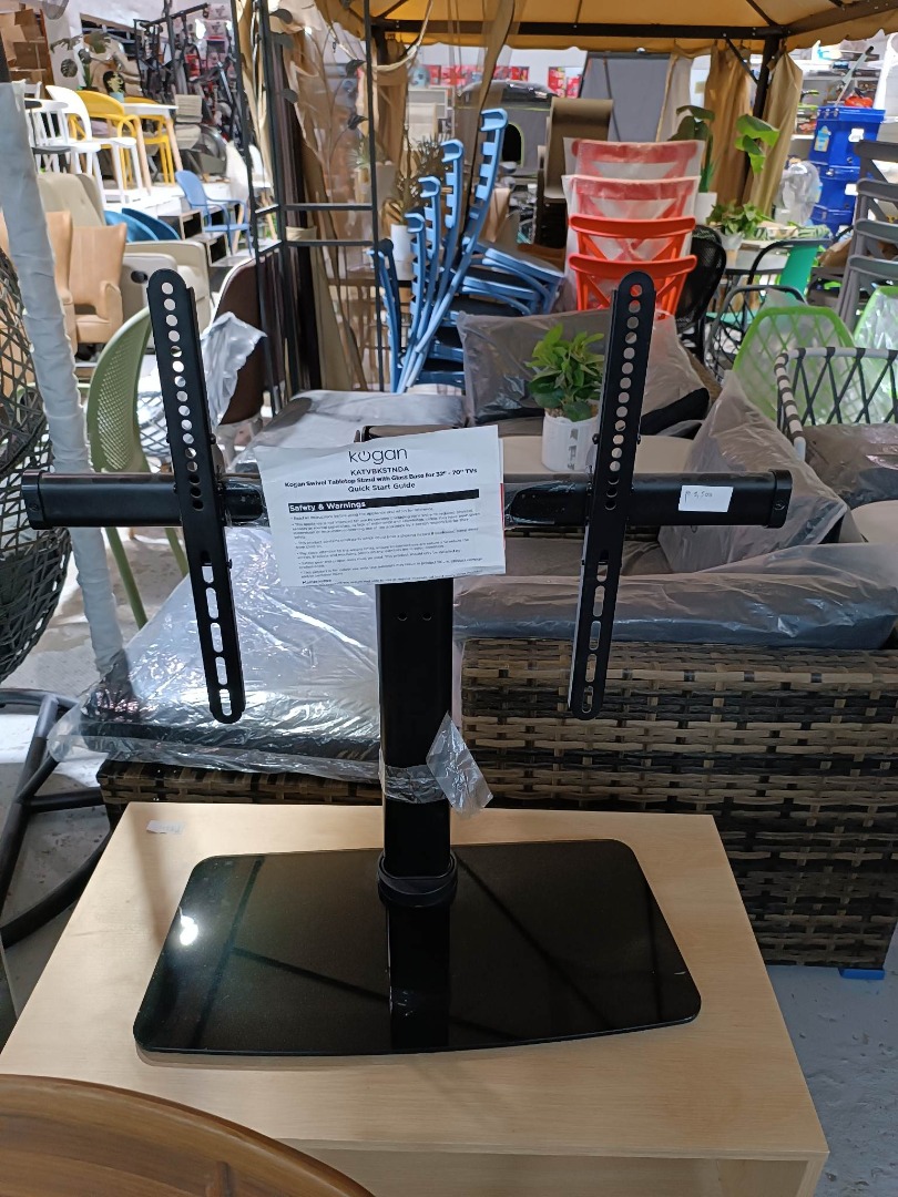 Kogan Swivel Tabletop Stand with Glass Base, Furniture & Home Living ...