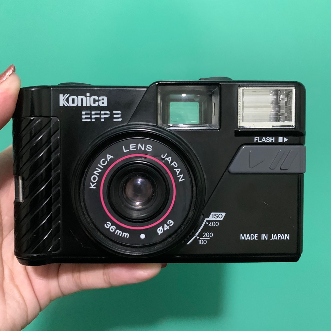 Konica EFP3 film camera, Photography, Cameras on Carousell