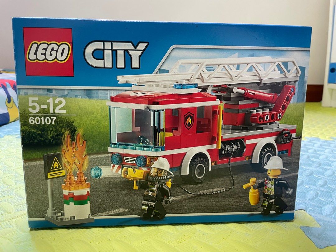LEGO City 60107 Fire Ladder Truck, Hobbies & Toys, Toys & Games on ...