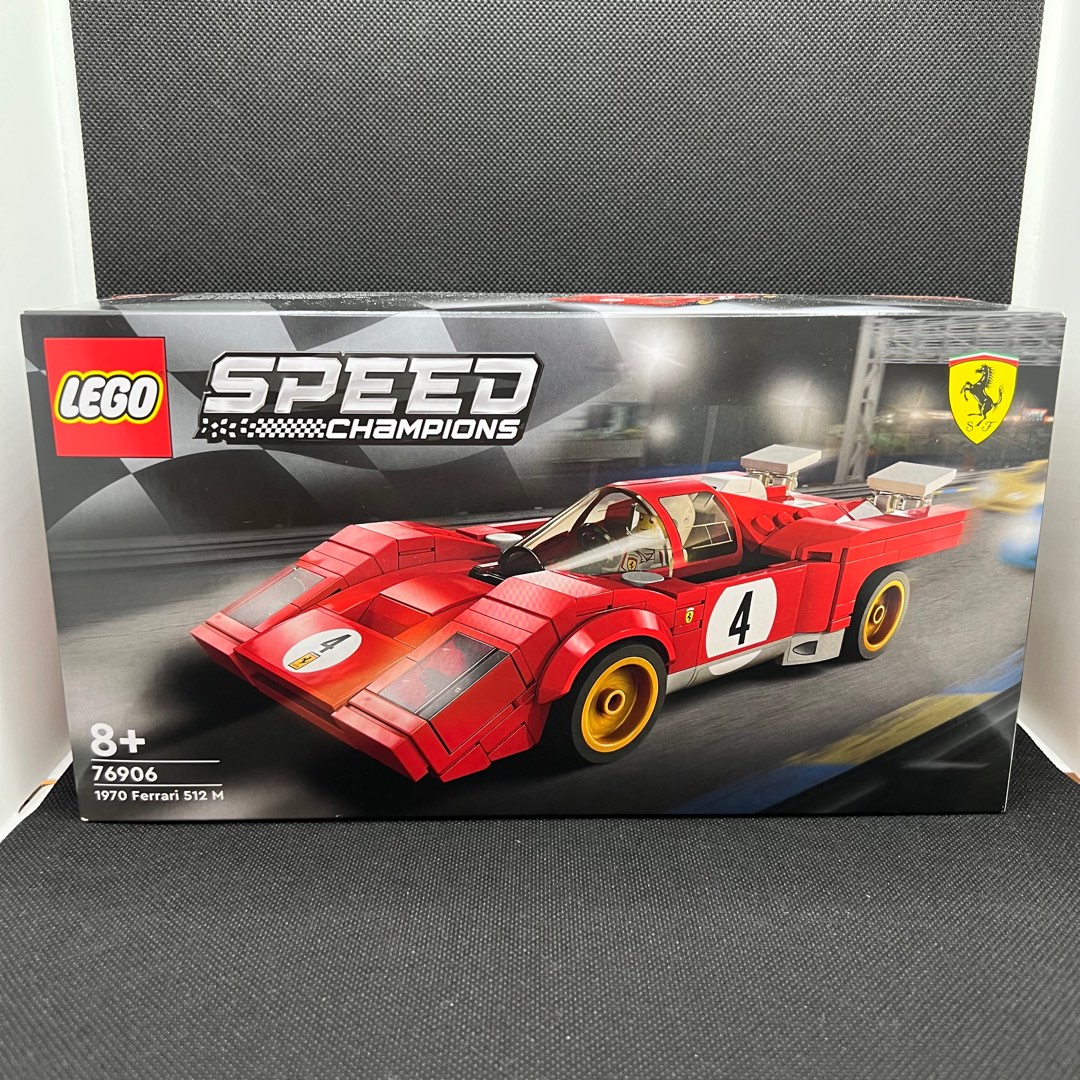 LEGO Speed Champions 76906 1970 Ferrari 512 M red sports car, Hobbies ...