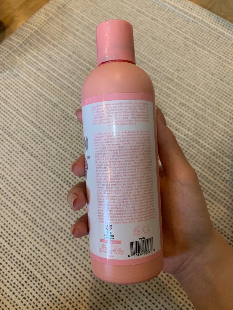 Lime Crime pink color Shampoo (pink), Beauty & Personal Care, Hair on ...