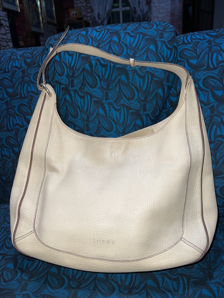 Loewe Hobo Bag in Cream, Luxury, Bags & Wallets on Carousell