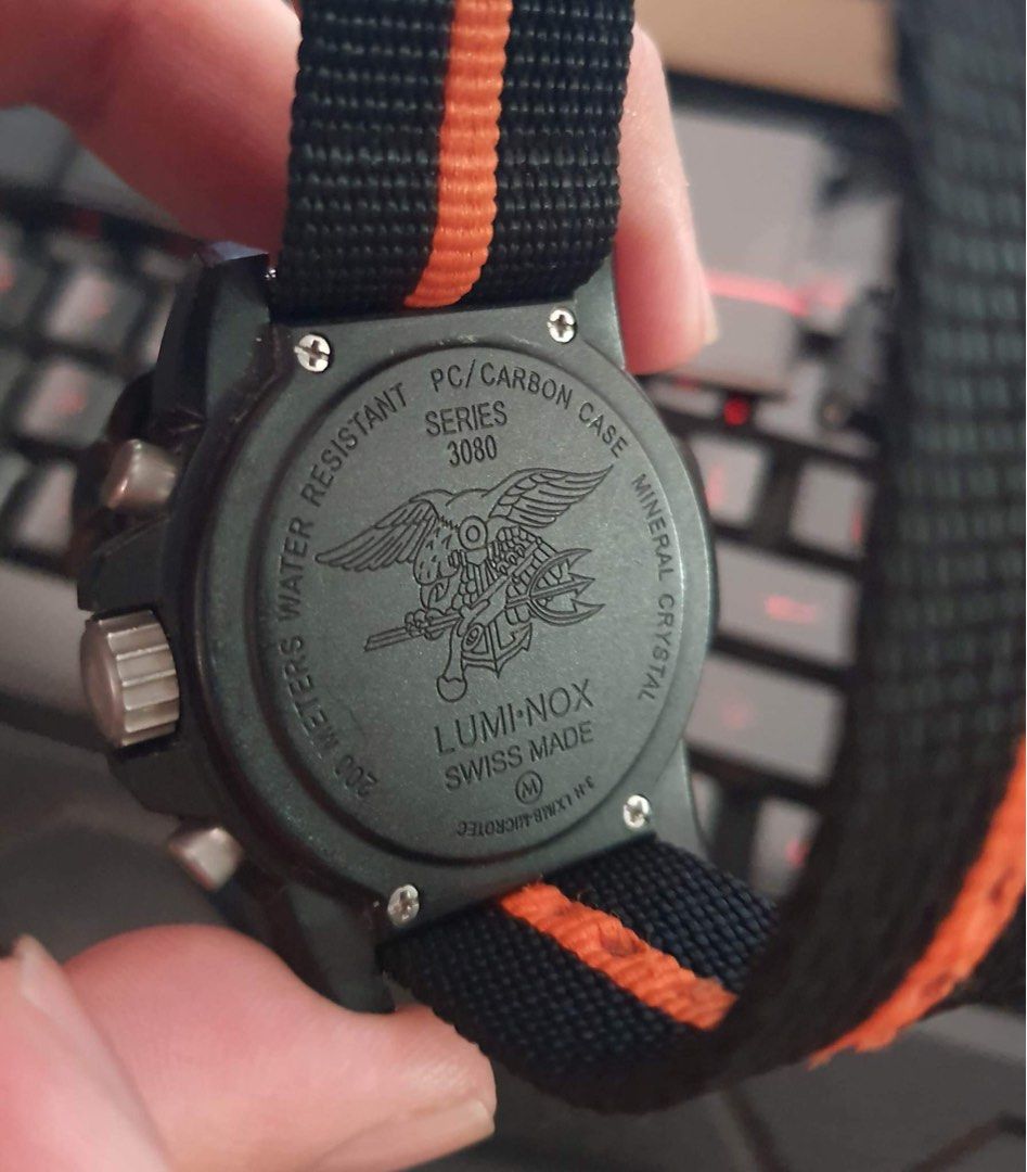 Luminox Navy Seal Colormark Chronograph 3080 Series Swiss Made 200M XS ...