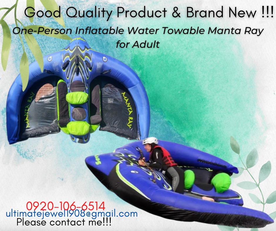 Manta Ray 1 Person Inflatable Water Sports - Hot Towable Inflatable ...