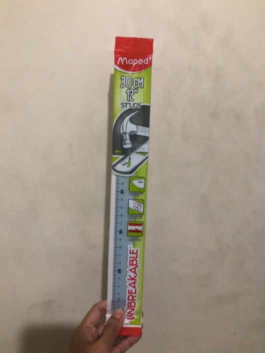 Maped Unbreakable 30 centimeter 12 inches Ruler | School Supplies ...