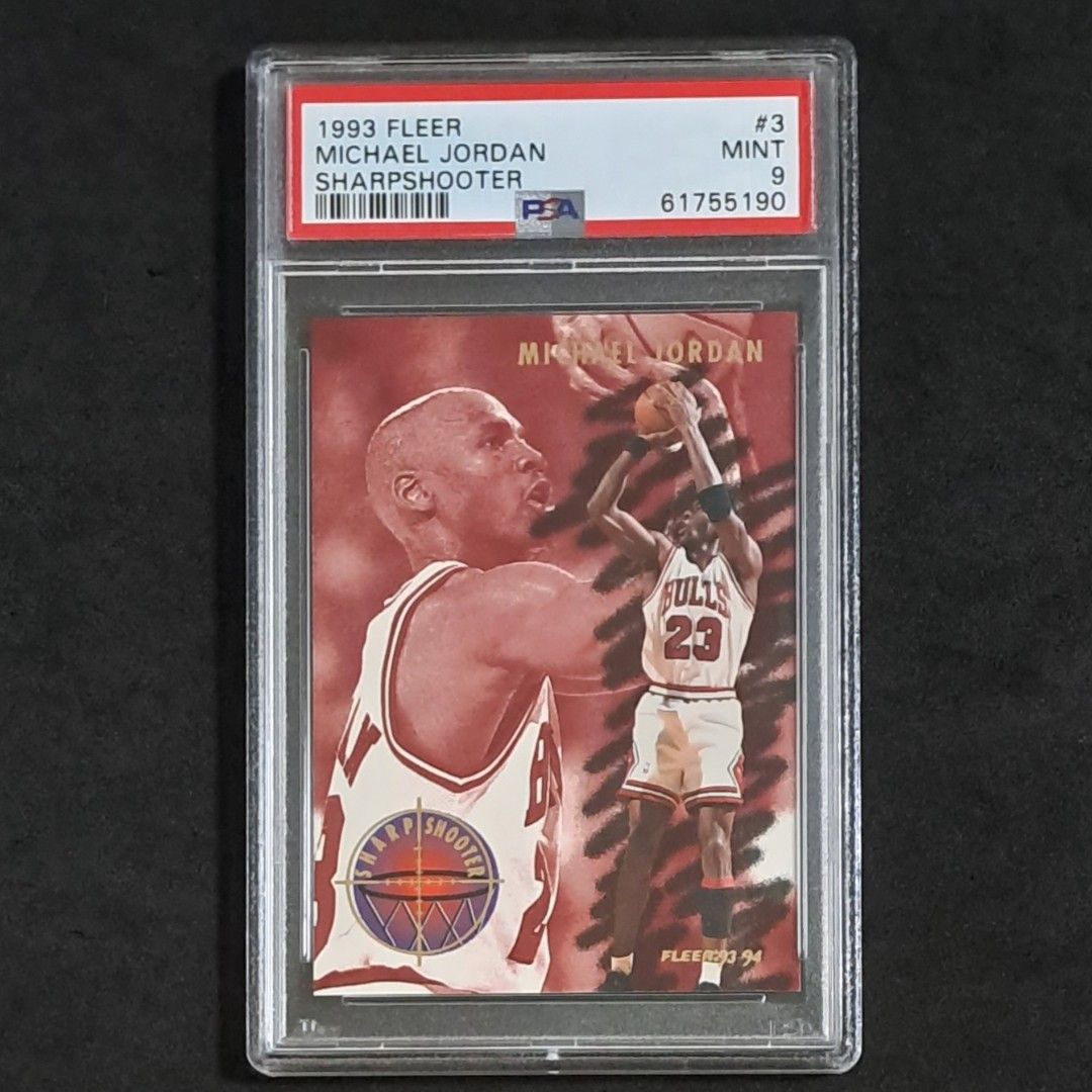 Michael Jordan Fleer 1993-94 Sharpshooter 3 of 10 PSA9 NBA Cards ...