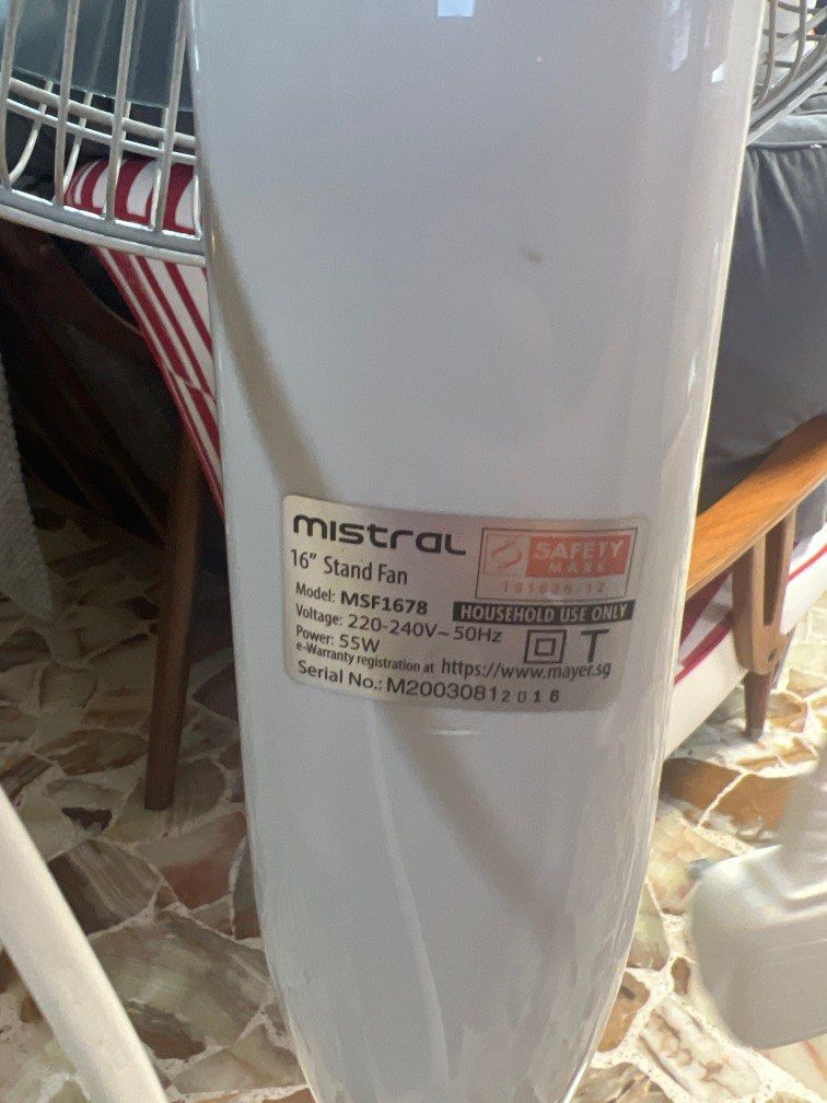 Mistral stand fan, Furniture & Home Living, Lighting & Fans, Fans on ...