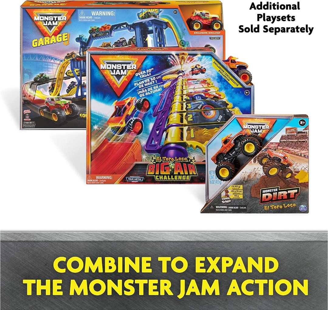 Monster Jam, Official 12-Pack of 1:64 Scale Die-Cast Monster Trucks ...