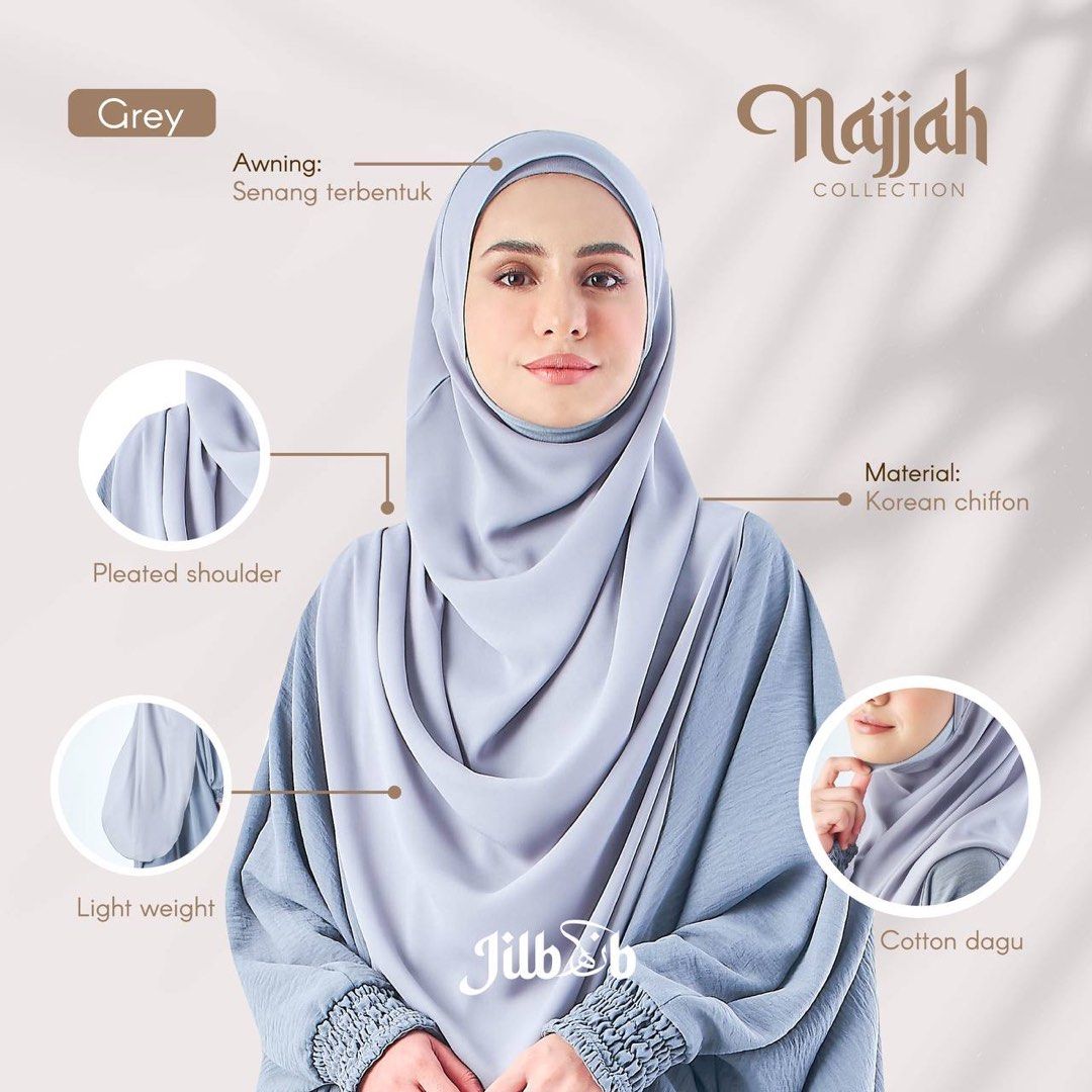 Neelofa Nunha Jilbab, Women's Fashion, Muslimah Fashion, Hijabs on ...
