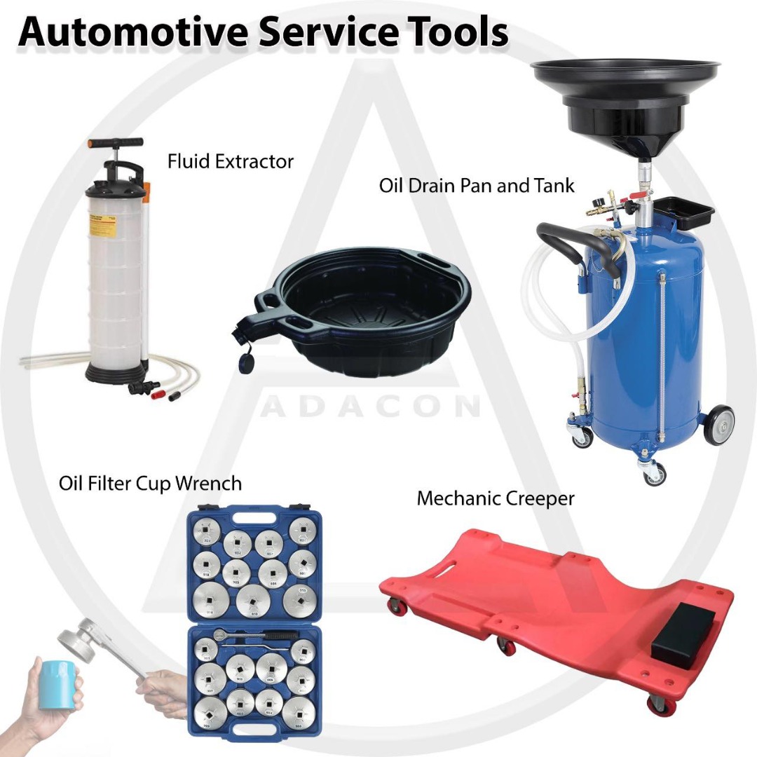 Oil Changer Fluid Extractor Oil Drain Tank Oil Filter Wrench Mechanic ...