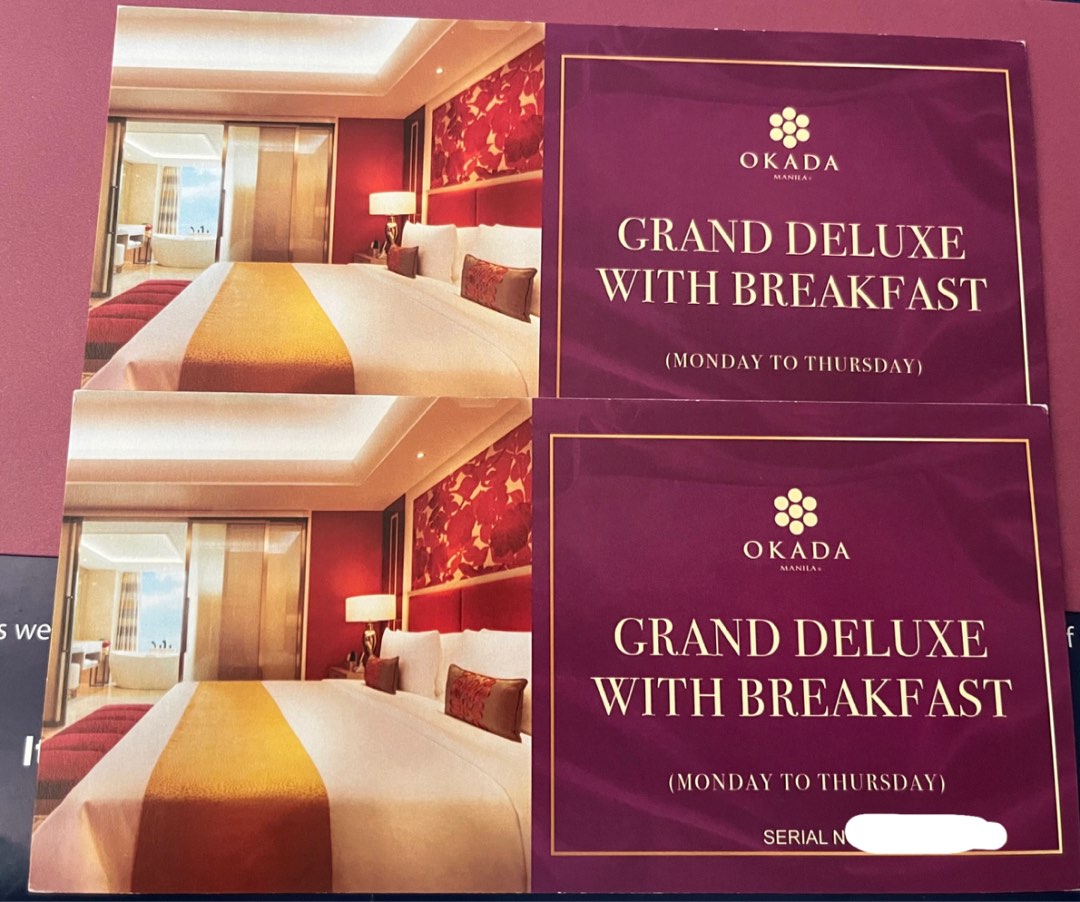Okada Grand Deluxe w/Breakfast Accomodation for 2, Tickets & Vouchers ...