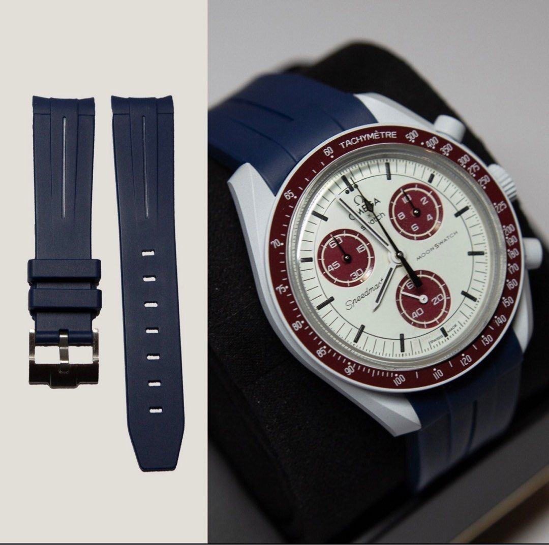 Omega x Swatch Moonswatch Replacement Strap, Men's Fashion, Watches ...