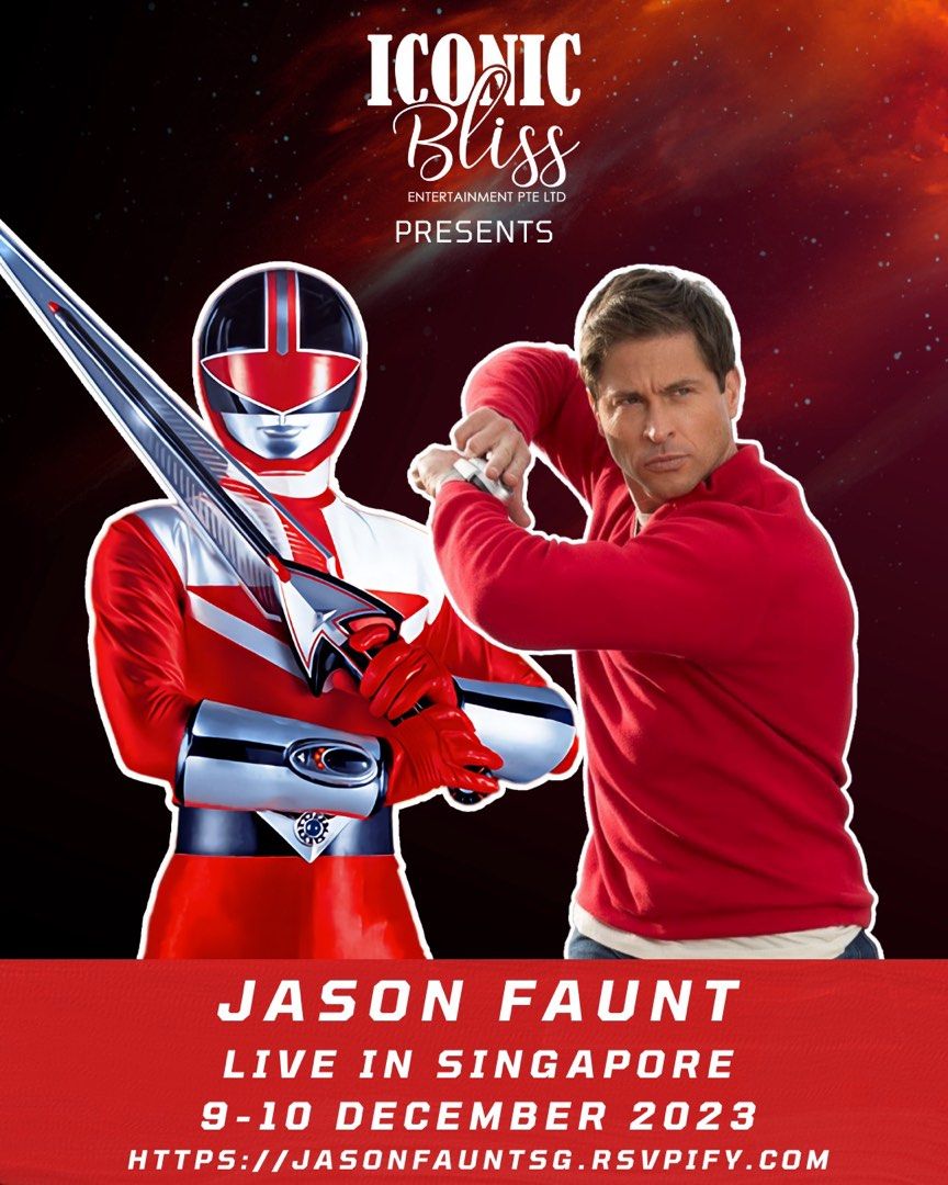 ON SALE NOW: JASON FAUNT LIVE AT SINGAPORE COMIC CON 2023 Red Power ...