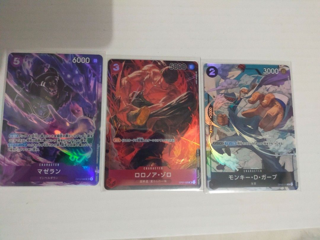 ONE PIECE TCG - AA CARDS OP01 & OP02, Hobbies & Toys, Toys & Games on ...