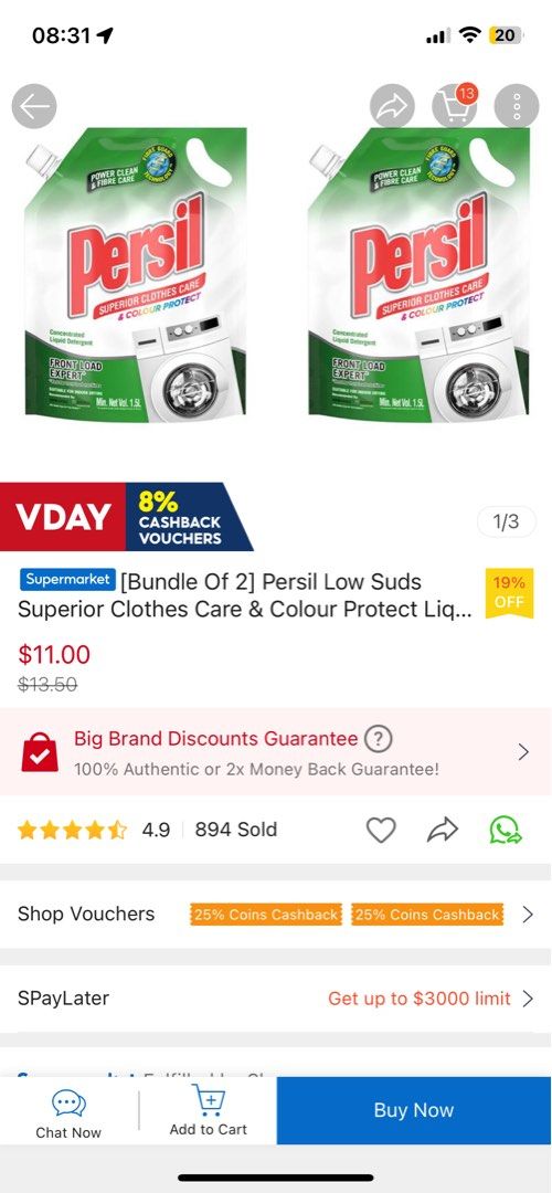 Persil Liquid Detergent, Furniture & Home Living, Cleaning & Homecare Supplies, Detergents on ...