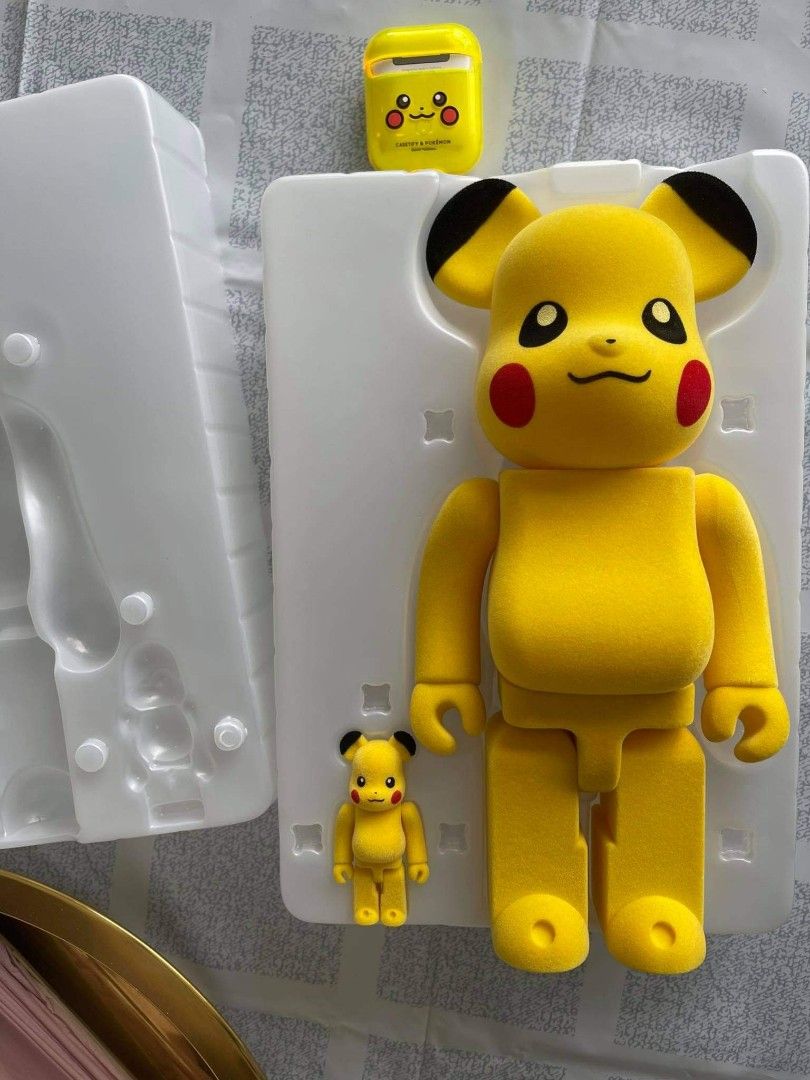 Pikachu bearbrick 500%, Hobbies & Toys, Toys & Games on Carousell