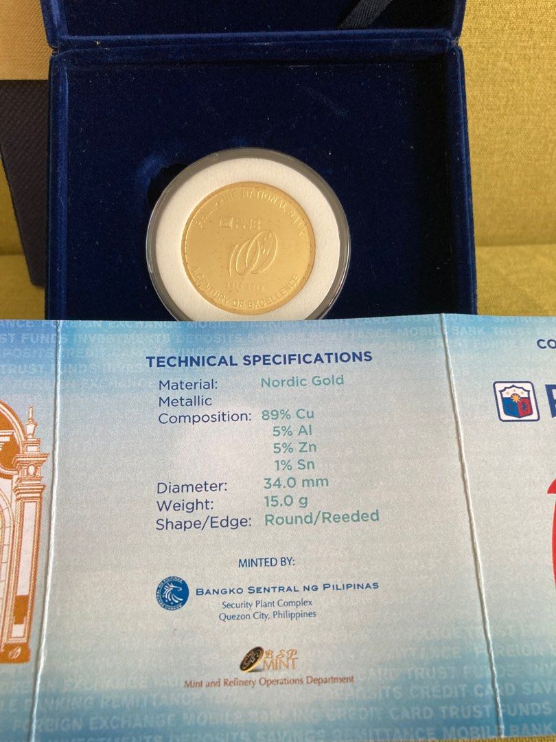 PNB Commemorative Centennial 100 Years Coin - Rare and Collectible ...